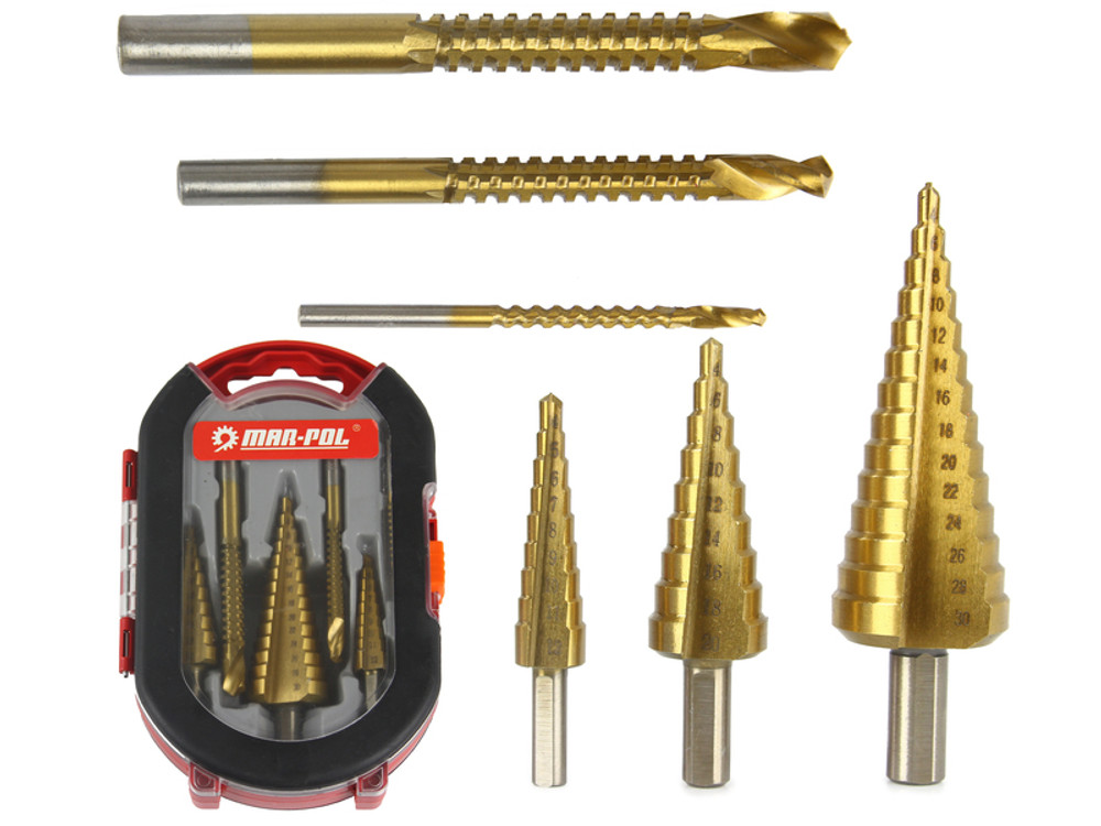 Mar-Pol Csiga fúró és maró készlet 6 részes | olcsoedeny.hu