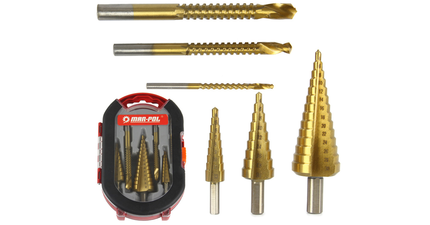 Mar-Pol Csiga fúró és maró készlet 6 részes | olcsoedeny.hu